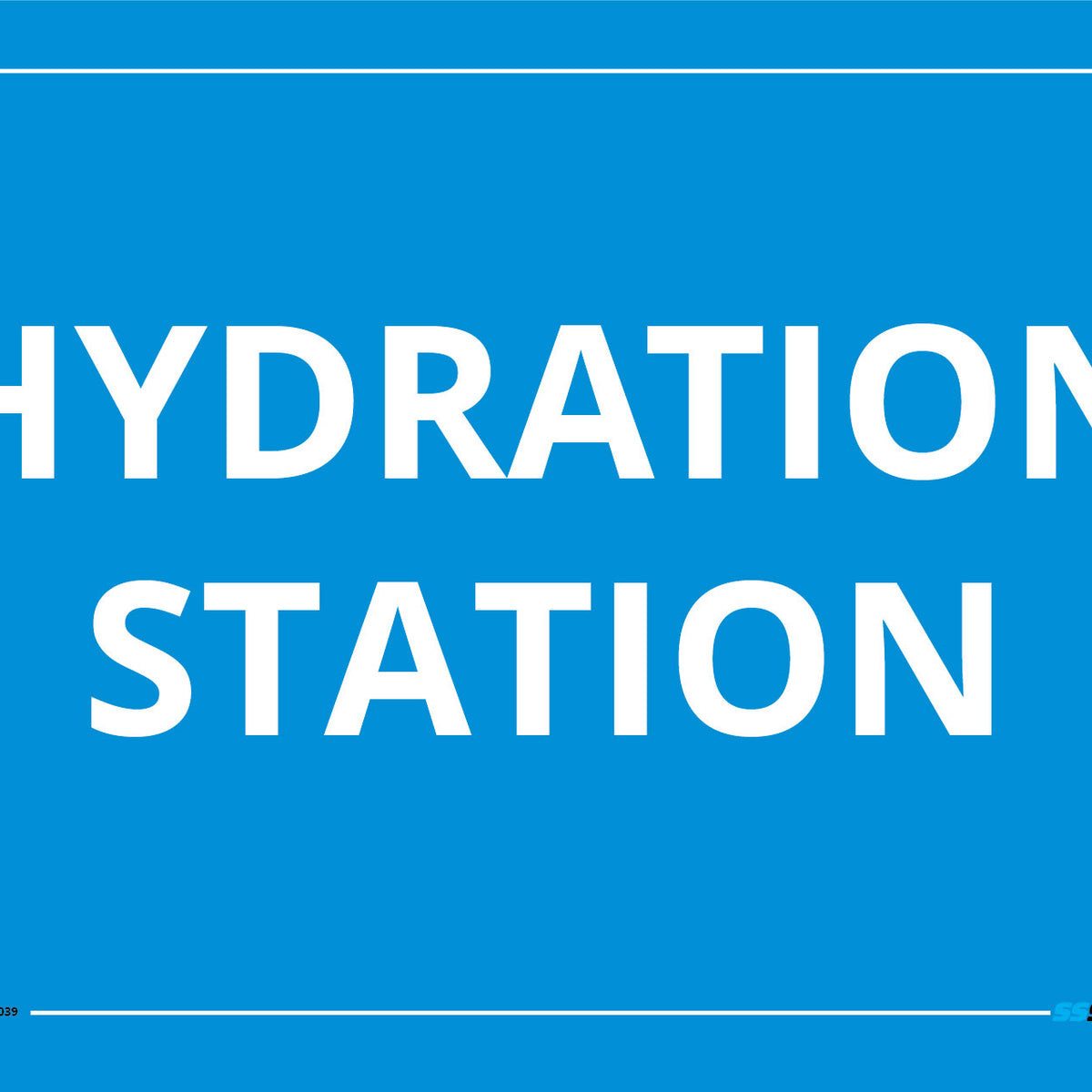Hydration Station Sign - SSSafety039