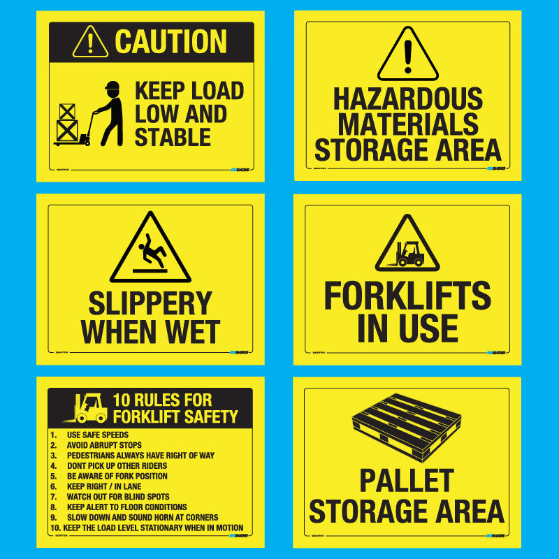 Warehouse Safety Signs Pack | Order Online