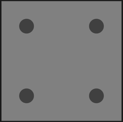 100mm x 100mm x 6mm Steel Base Plate with 4 x Holes – SS Signs Online