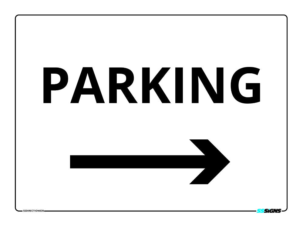 Parking - RIGHT - SSDirection028 – SS Signs Online
