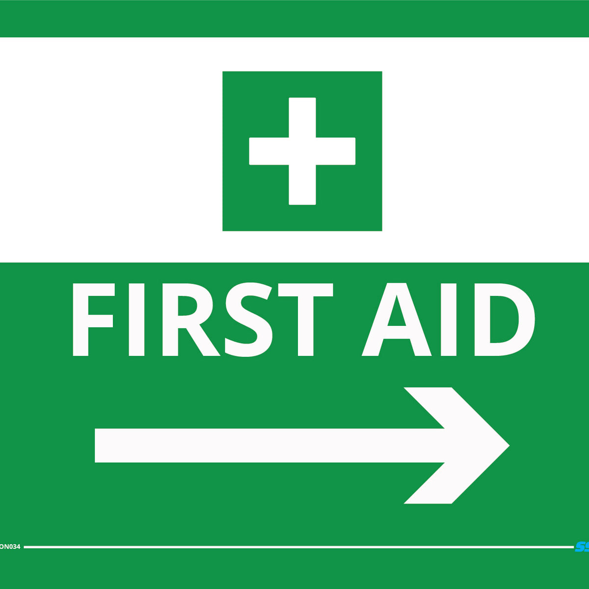 First Aid - RIGHT - SSDirection034 – SS Signs Online