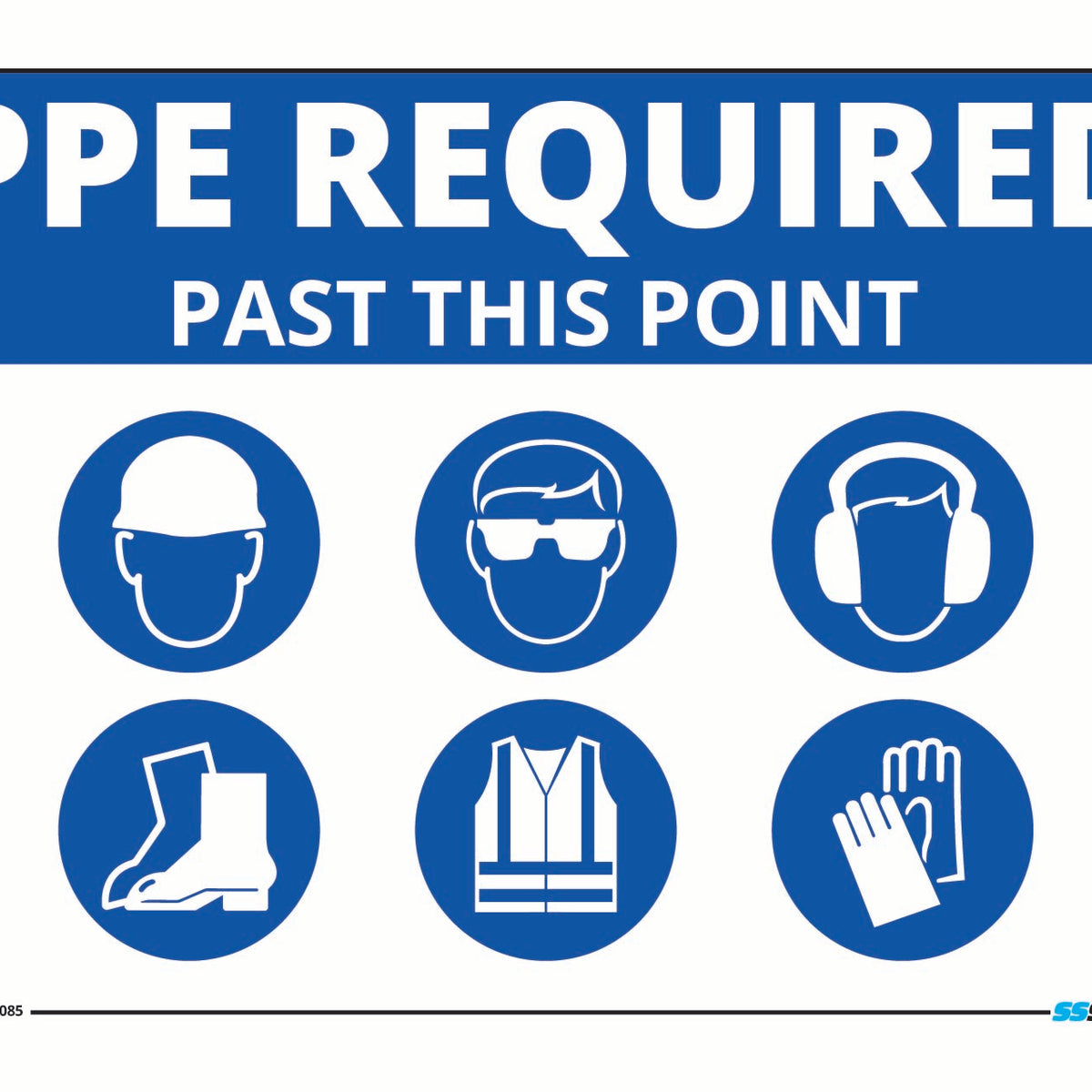 PPE Required Past This Point - SSSafety085