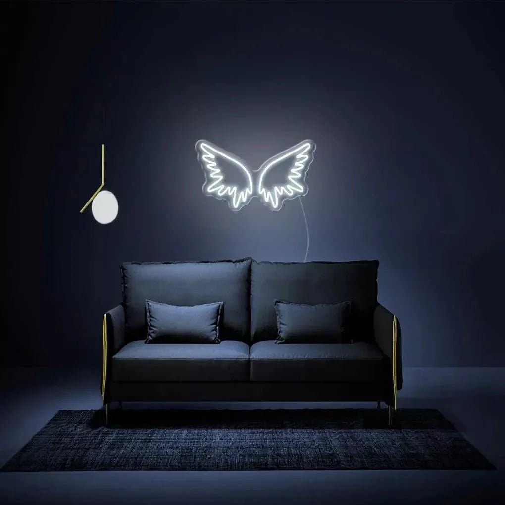 Angel Wings Neon Sign - Customizable & High Quality