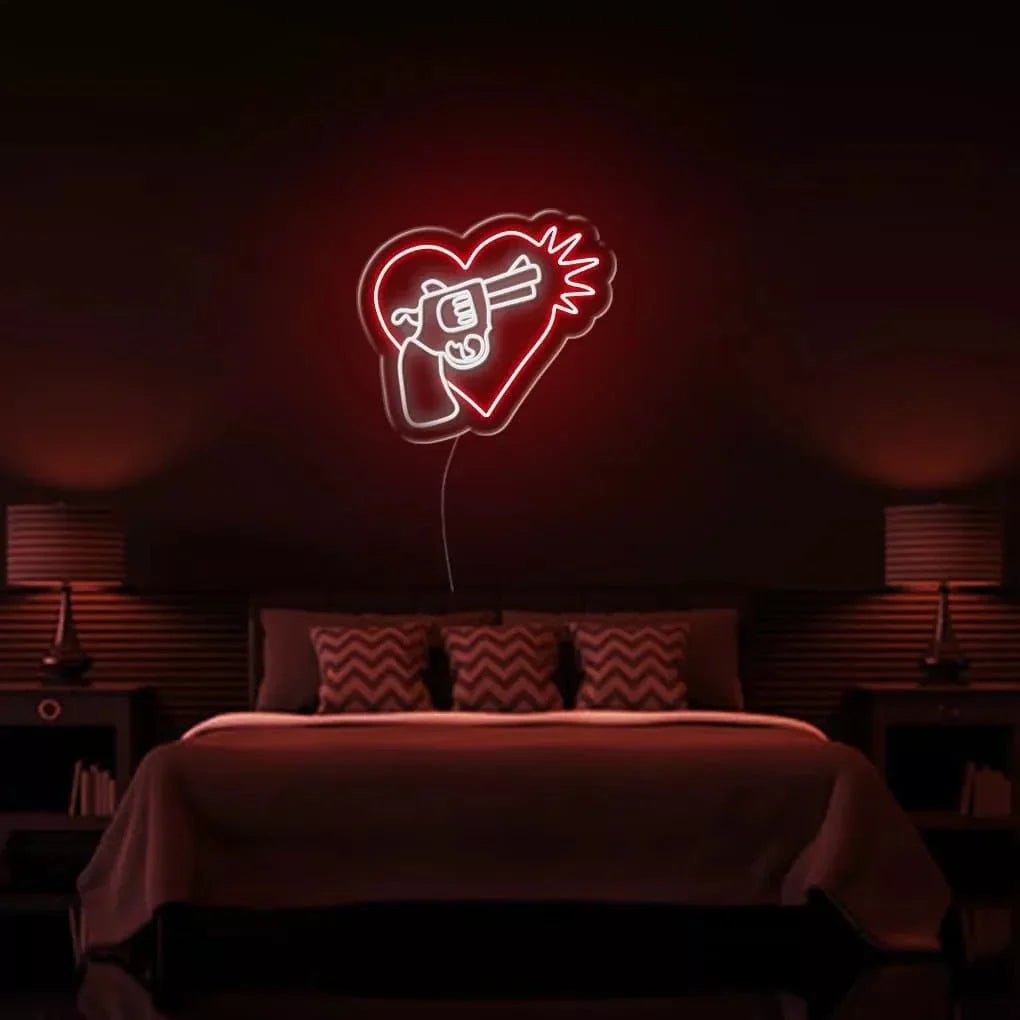 Broken Heart Neon Sign in 9 Colors | High-Quality Decor
