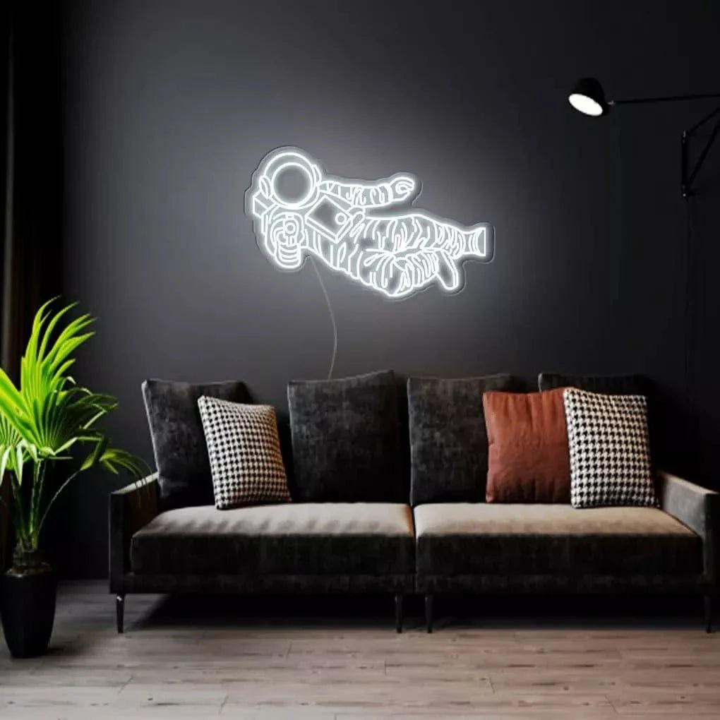 Gun Astronaut Neon Sign - Illuminate Your Space