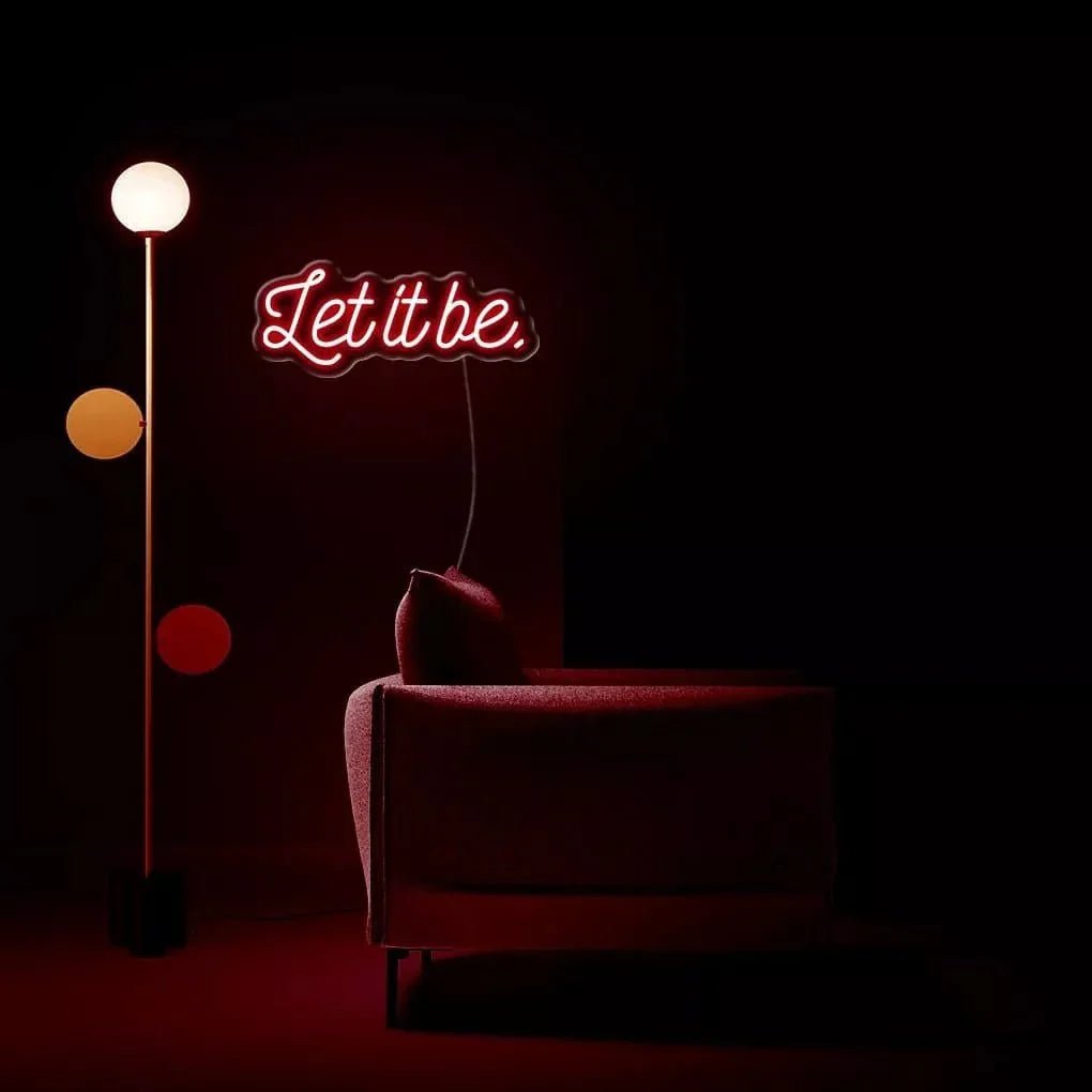 Let It Be Neon Sign – Customizable & Durable Decor – SS Signs Online