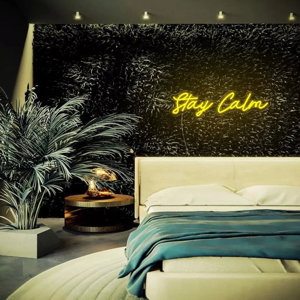 Stay Calm Neon Sign – Customize Size & Color